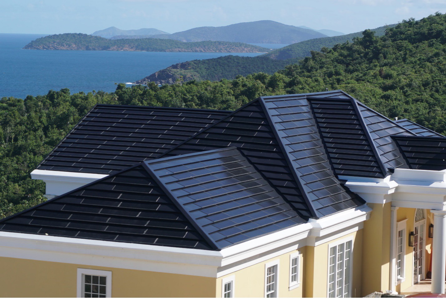 The integration of solar slate roof tiles into architectural designs ...